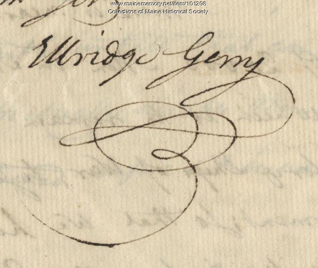 Item 101298 - Elbridge Gerry signature, May 28, 1776 - Vintage Maine Images