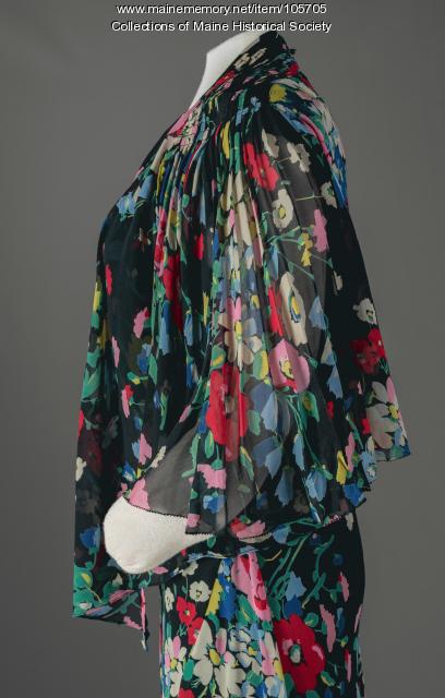 Anne F. Wilson's floral print dress, Salem, Massachusetts, ca. 1935 ...
