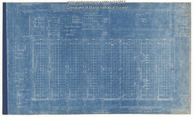 Plans for Anex Building, Portland, 1945-1946 - Maine Memory Network