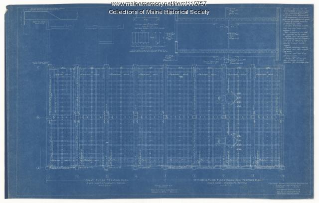 Plans for Anex Building, Portland, 1945-1946 - Maine Memory Network