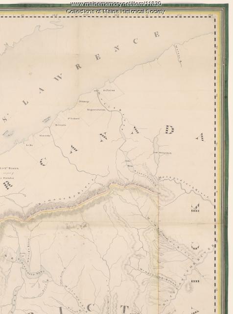 Map of the country explored, Maine and New Brunswick, ca. 1818 - Maine ...