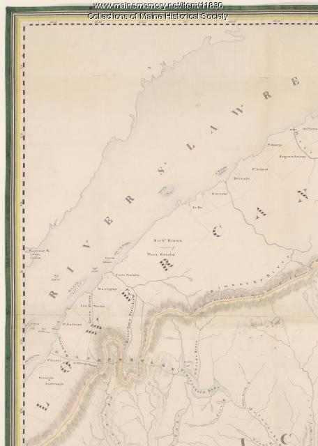 Map of the country explored, Maine and New Brunswick, ca. 1818 - Maine ...