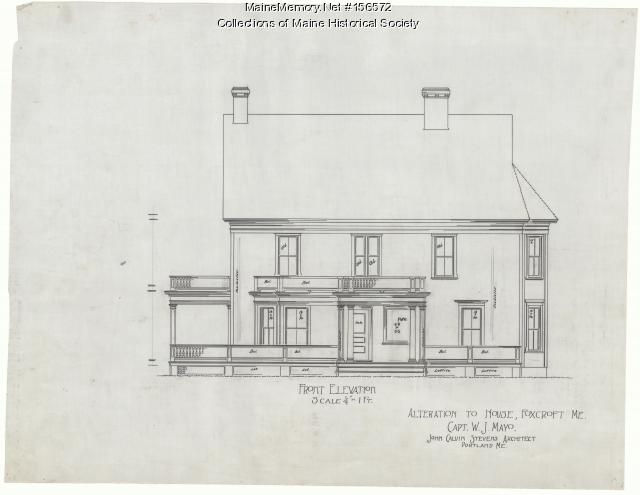 Capt. W.J. Mayo House, Dover-Foxcroft, ca. 1900 - Maine Memory Network