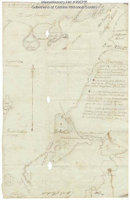 A sketch of part of Penobscot by Joseph Chadwick, 1779 - Maine Memory ...