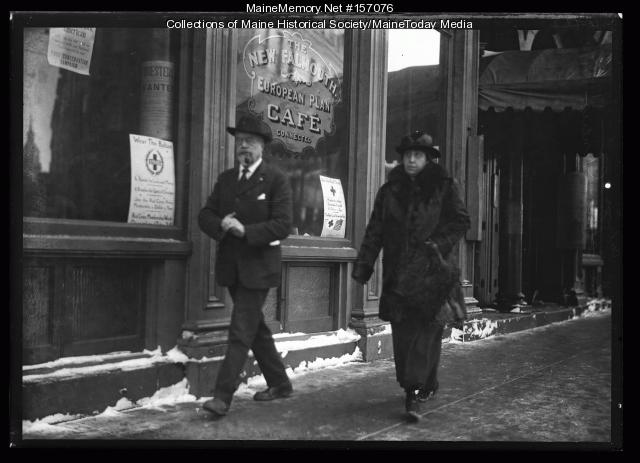 John Calvin Stevens walking in downtown Portland, ca. 1918 - Maine ...