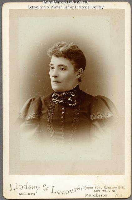 Olive Joy Anthony, Winter Harbor, ca. 1900 - Maine Memory Network