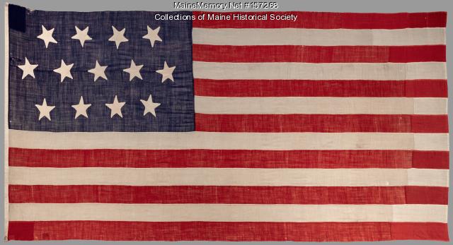 Maritime flag with thirteen stars, 1779 - Maine Memory Network
