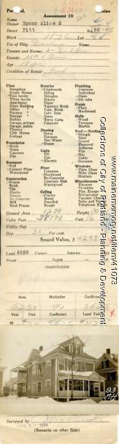 93 Pitt Street, Portland, 1924 - Maine Memory Network