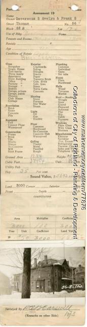 56 Thomas Street, Portland, 1924 - Maine Memory Network