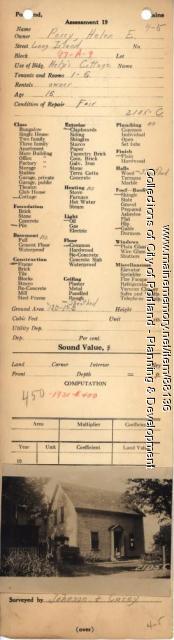 Helen E. Perry Estate property, N. Side, Long Island, Portland, 1924 ...