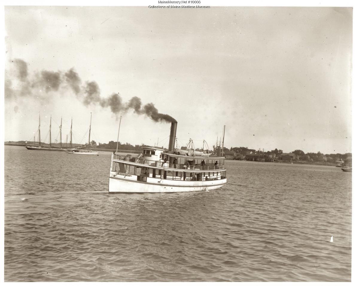 The steamer Maquoit, Portland, ca. 1907 - Maine Memory Network