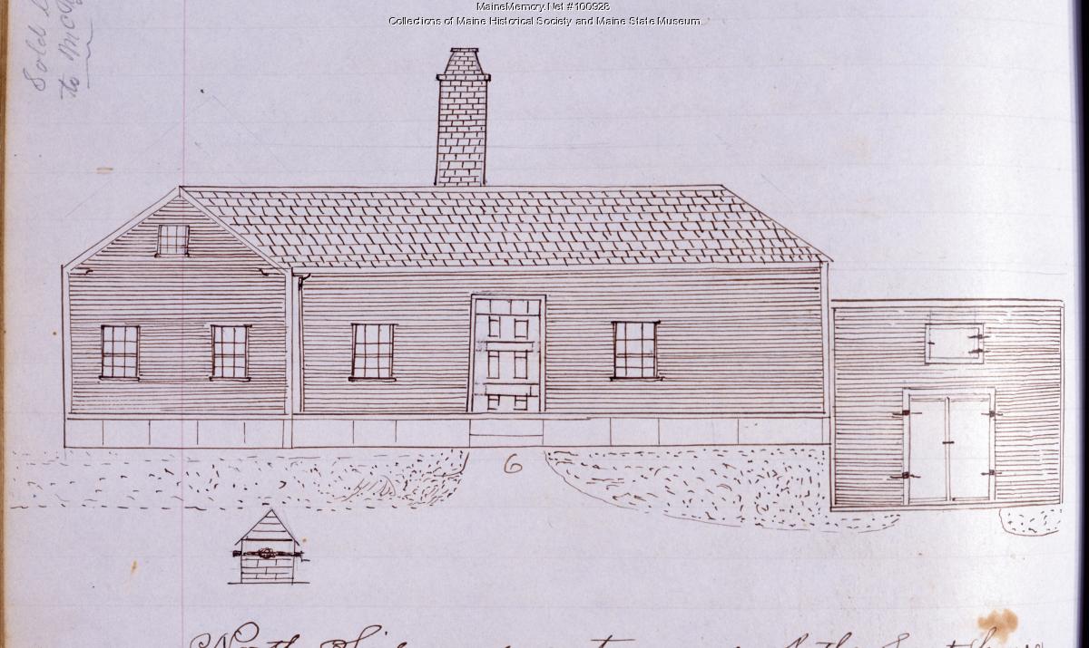 Lunt House, Cumberland at Center streets, Bangor, ca. 1852 - Maine ...