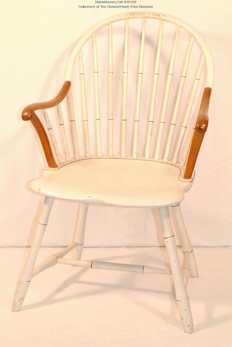 Knox Windsor chair, Thomaston, 1794 - Maine Memory Network