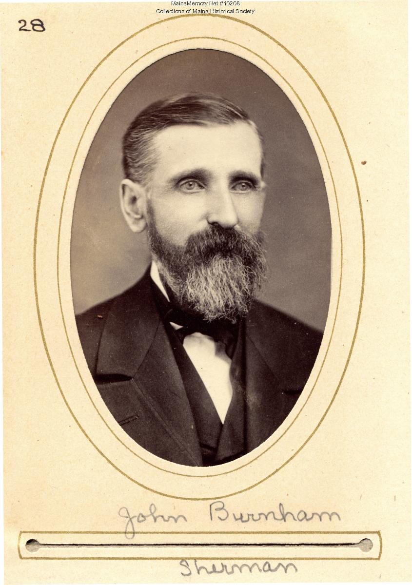 John Burnham, Sherman, 1880 - Maine Memory Network