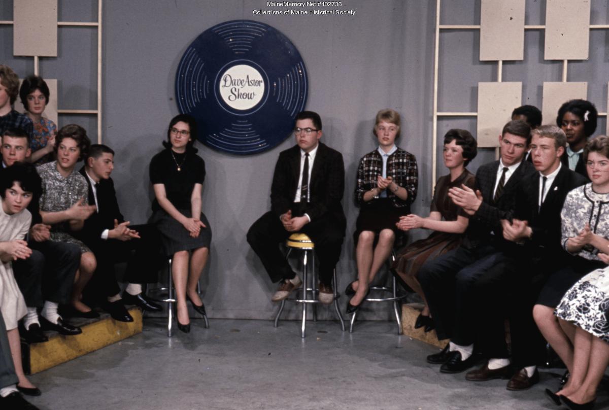Deering High School students on the set of The Dave Astor Show ...