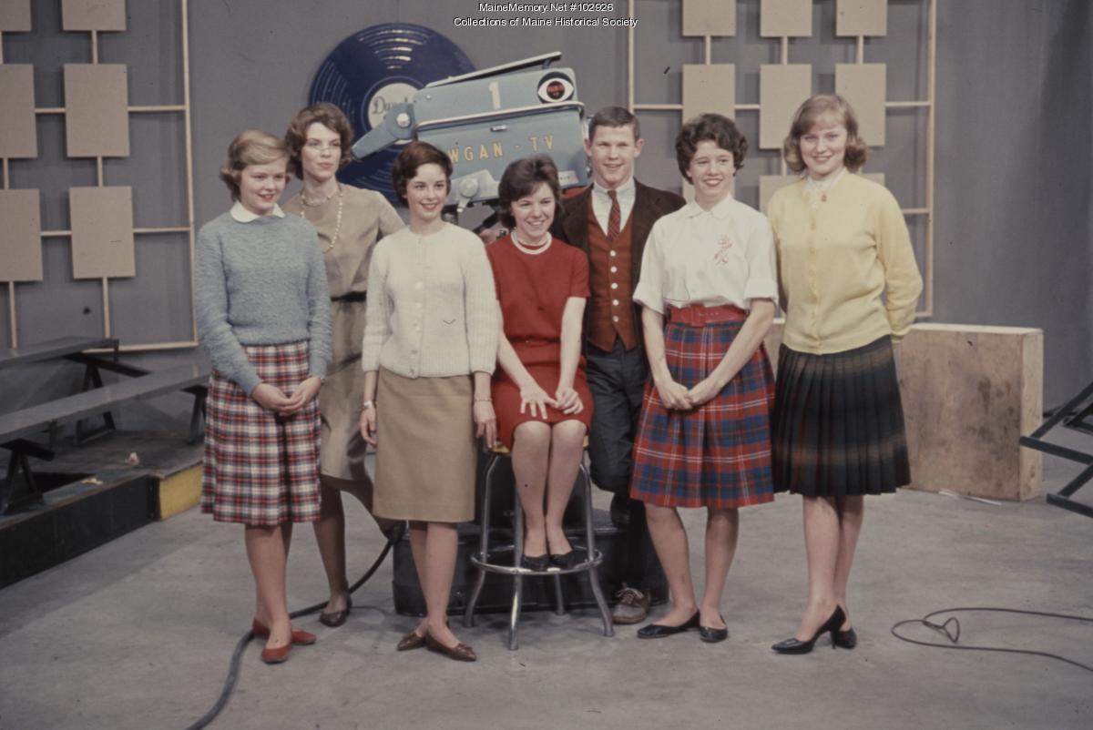 Cast regulars on The Dave Astor Show, Portland, 1962 - Maine Memory Network
