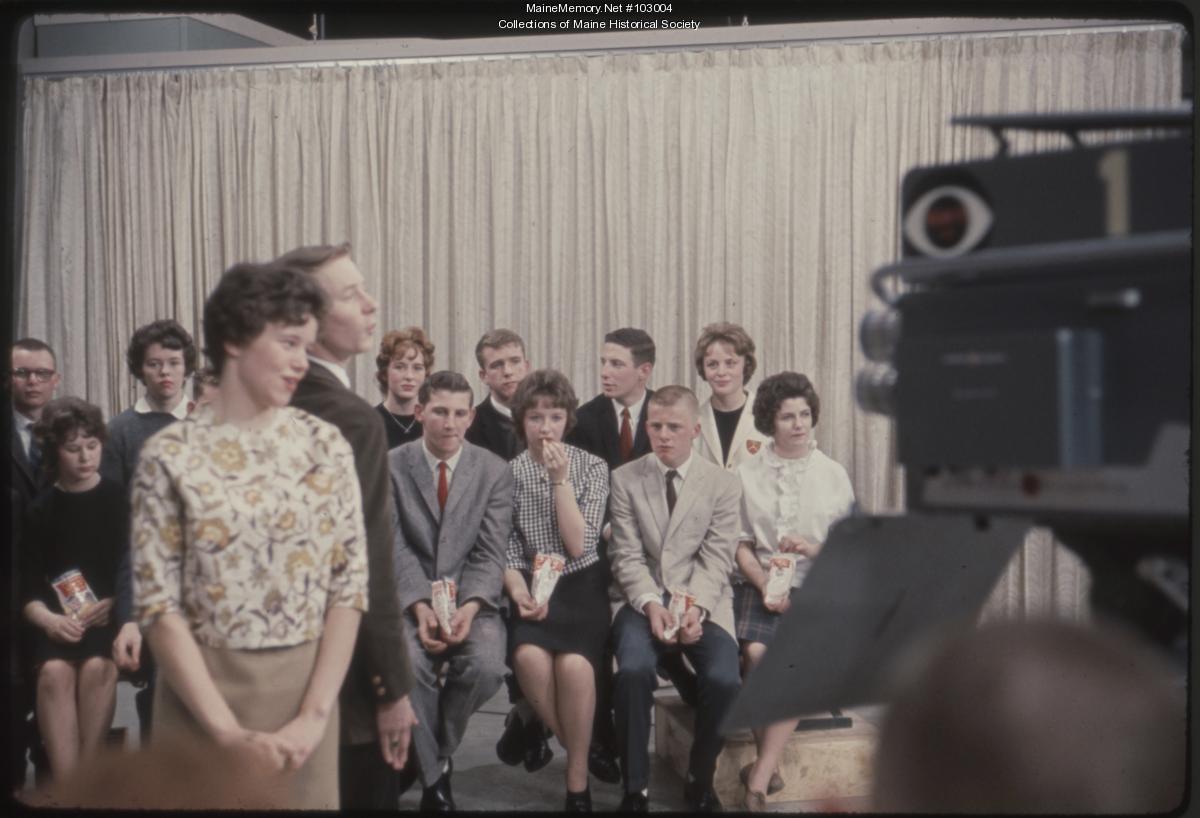 Mechanic Falls High School students perform a duet on the set of The ...