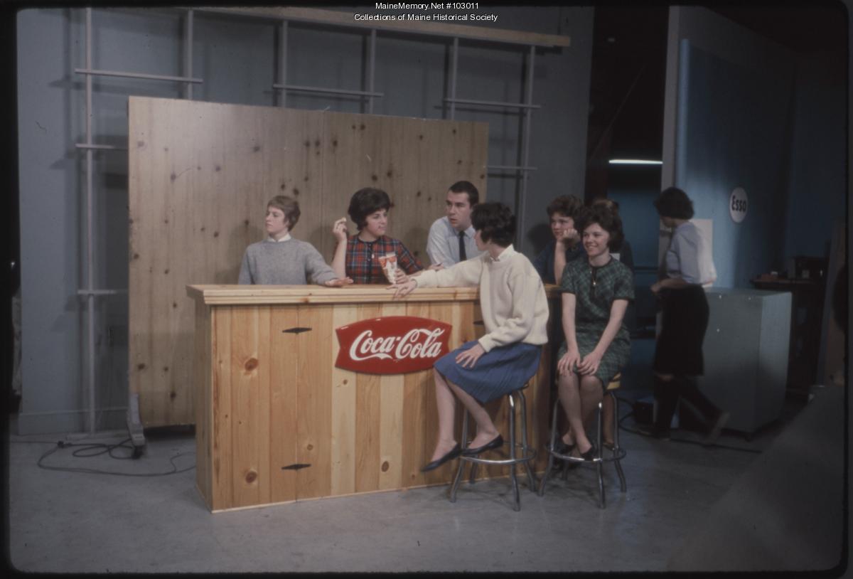 Students on the set of The Dave Astor Show, Portland, 1962 - Maine ...