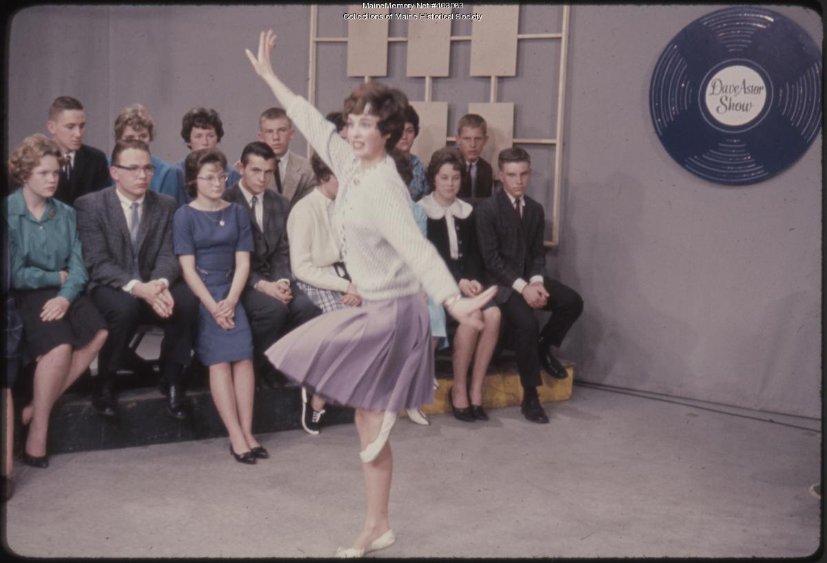 A cast regular student guest performs on the set of The Dave Astor Show ...