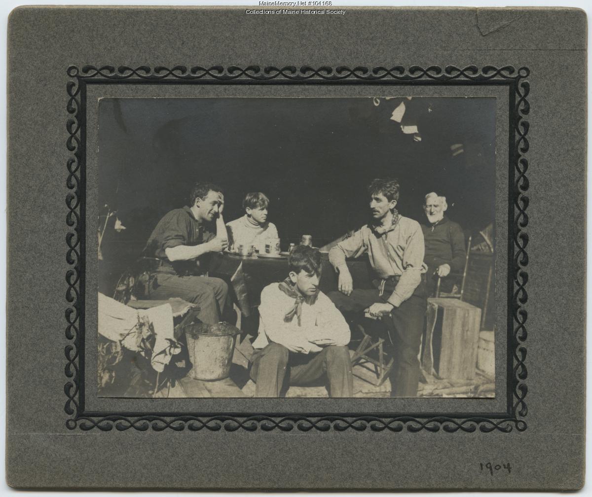 Charles Bryant and George Mackay, Millinocket, 1904 - Maine Memory Network