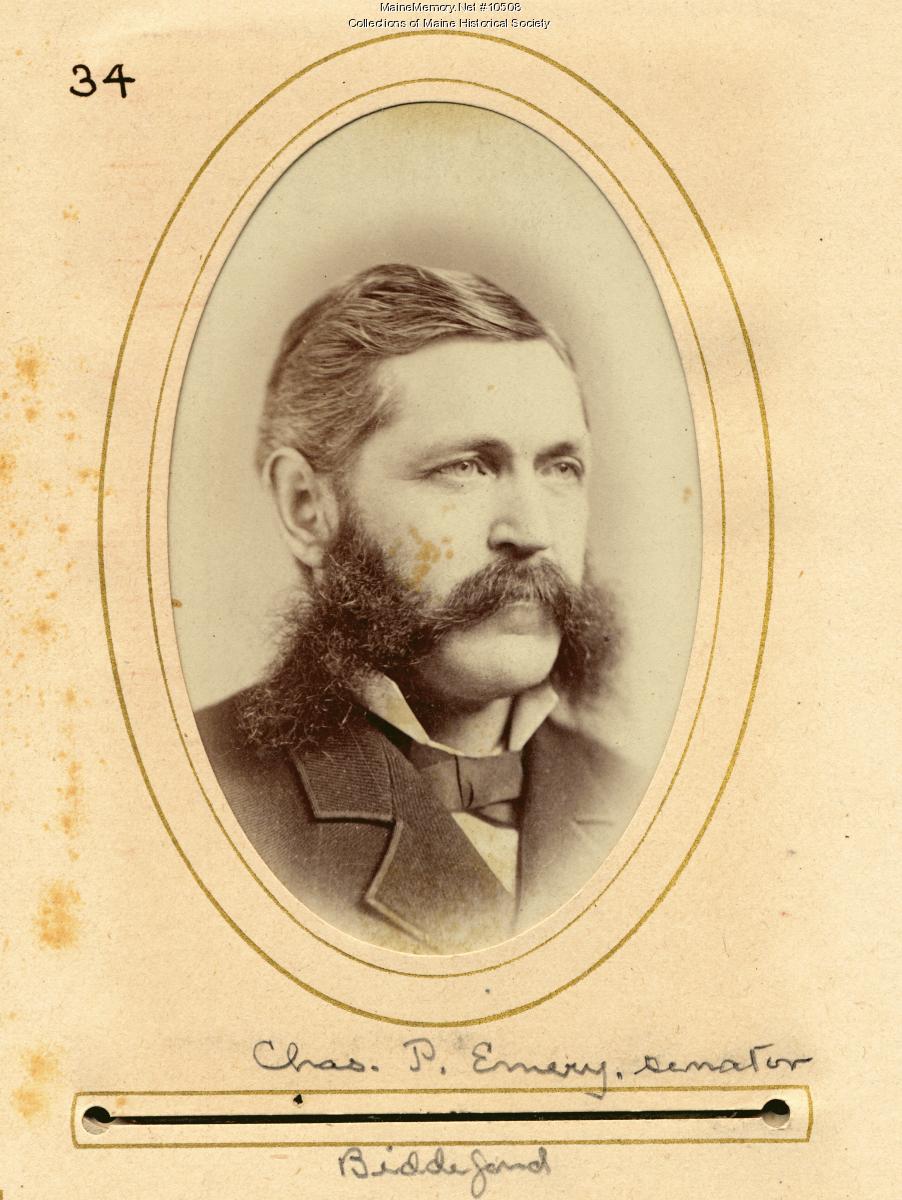 Charles P. Emery, Senator, Maine State Legislature, 1880 - Maine Memory ...
