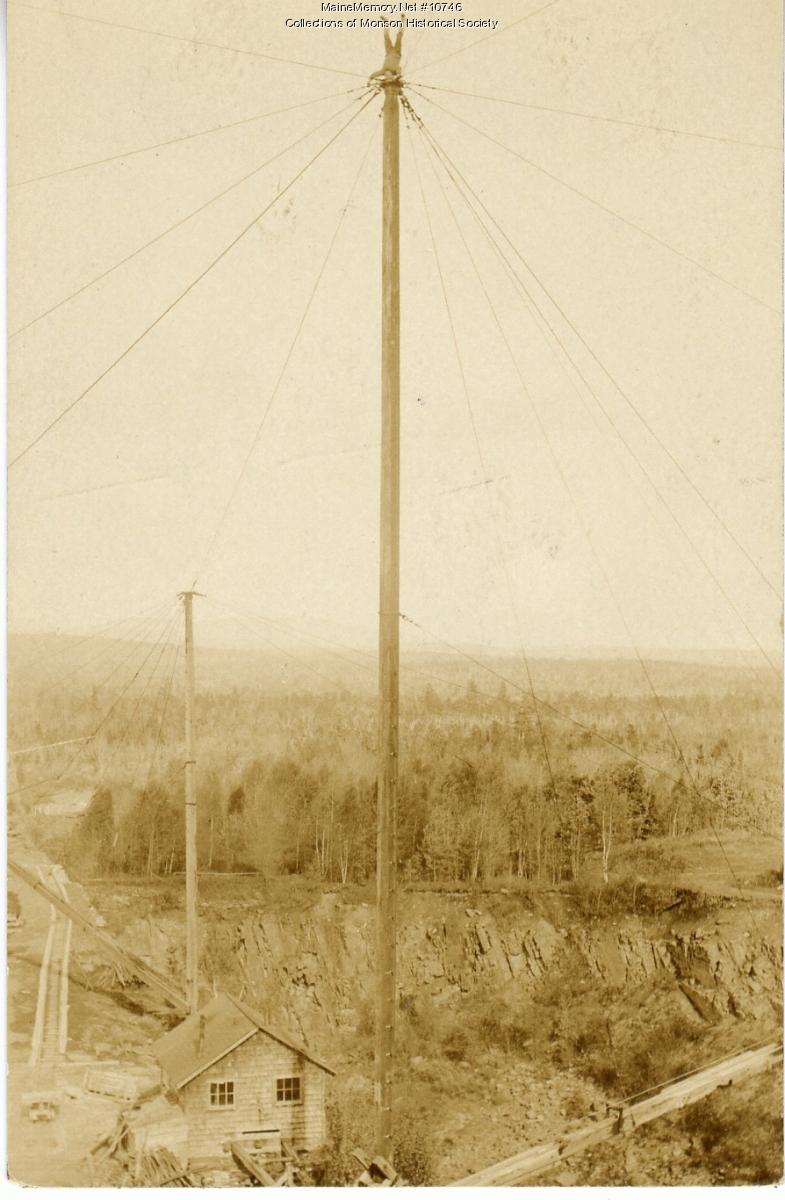 Slate quarry worker, Monson, ca. 1900 - Maine Memory Network