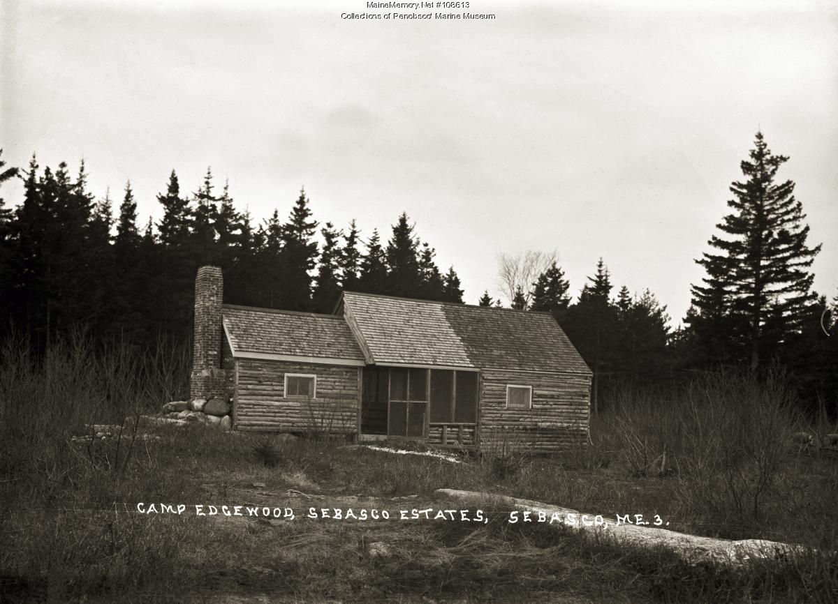 Camp Edgewood on Sebasco Estates, Phippsburg, ca. 1910 - Maine Memory ...