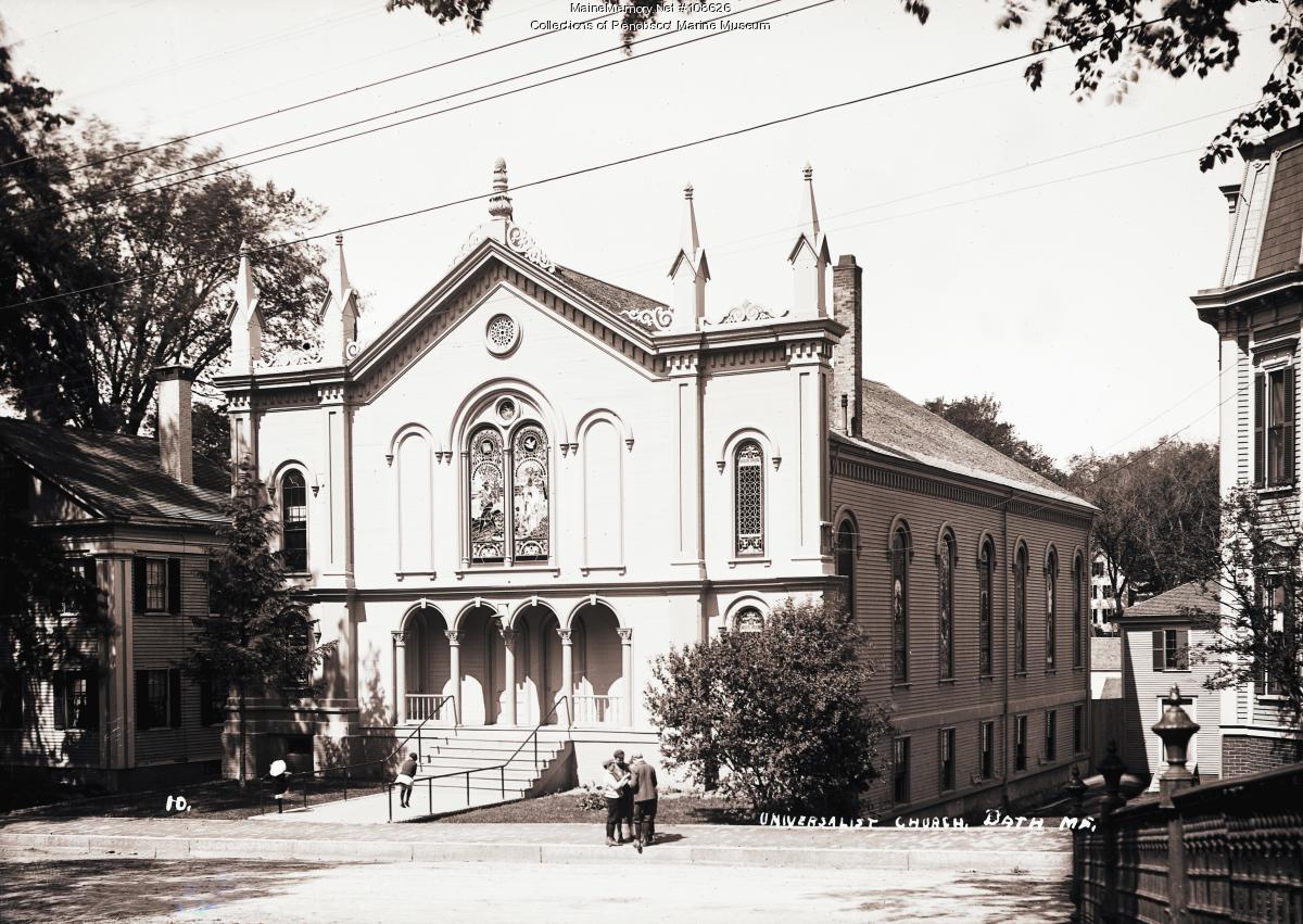 Universalist Church, Bath, ca. 1910 - Maine Memory Network