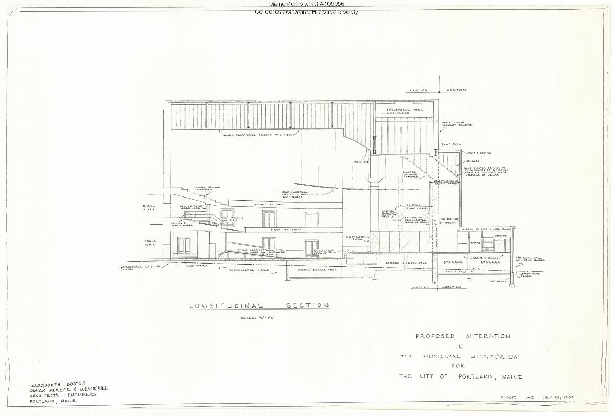 Merrill Auditorium renovations, Portland, 1931-1992 - Maine Memory Network