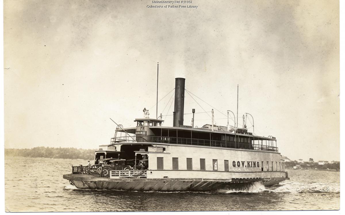 Gov. King ferry, Bath, ca. 1920 - Maine Memory Network