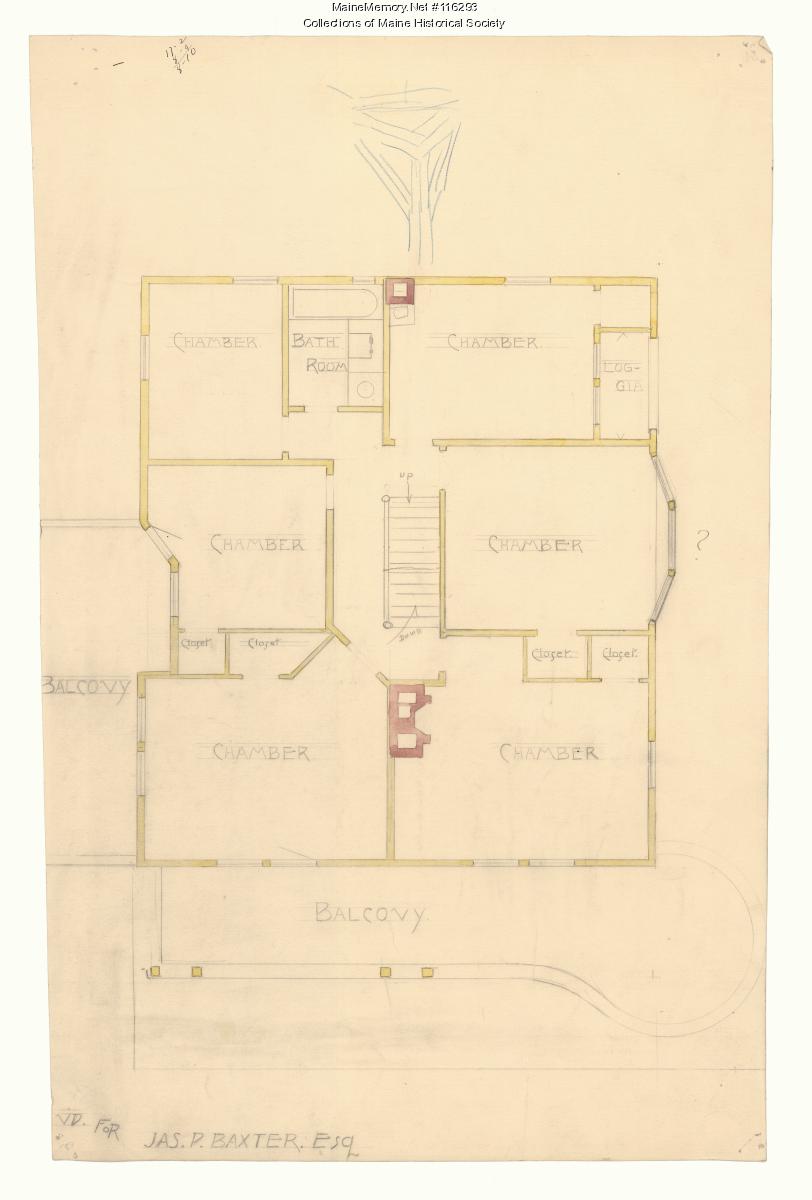James P. Baxter house, ca. 1900 - Maine Memory Network