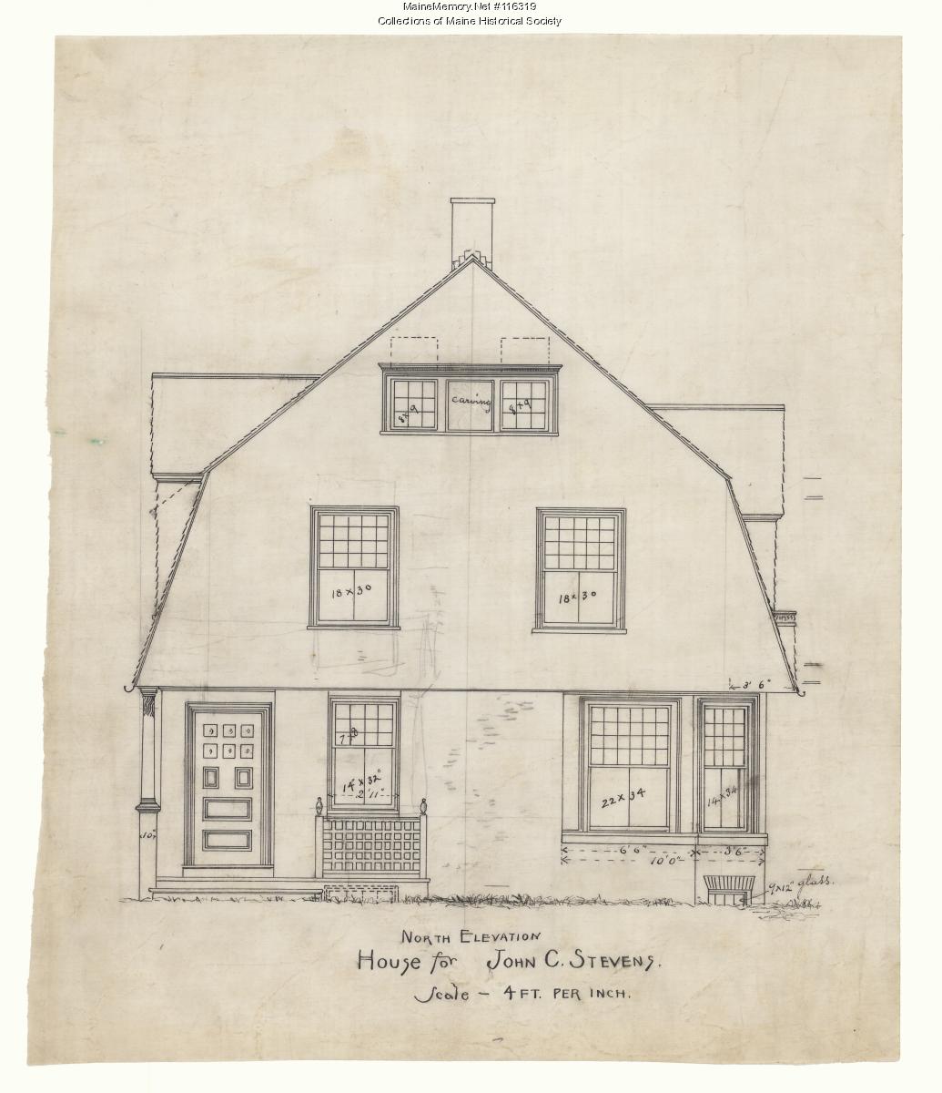 John Calvin Stevens house, Portland, 1884-1905 - Maine Memory Network