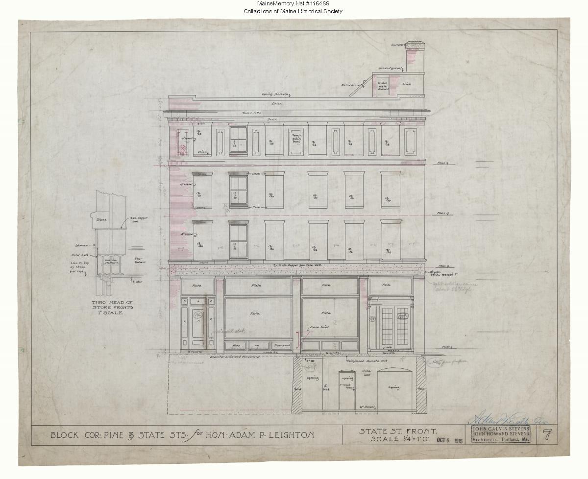 Leighton Block, Portland, 1915-1917 - Maine Memory Network