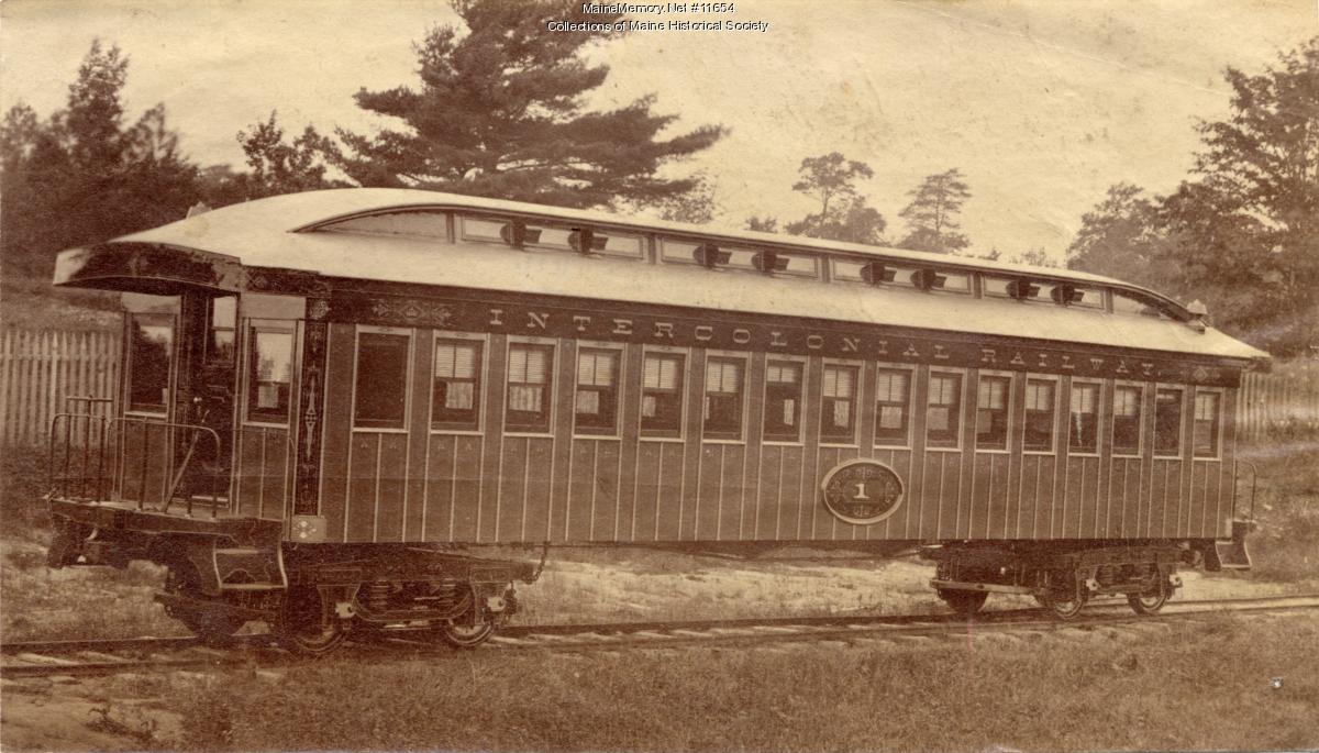 Intercolonial Railway Car No.1, Portland Company, ca. 1870 - Maine ...