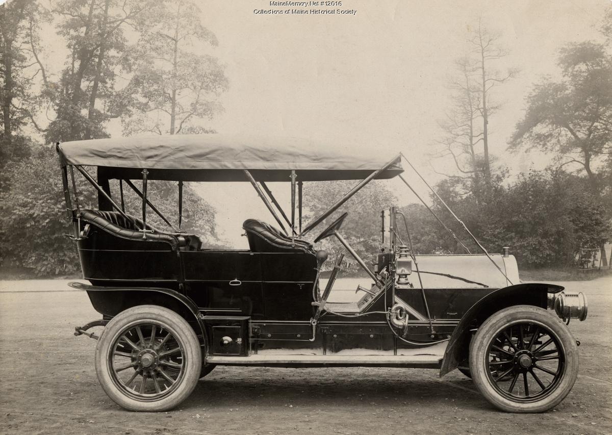 Knox automobile, Portland Company dealership, Maine, ca. 1909 - Maine ...