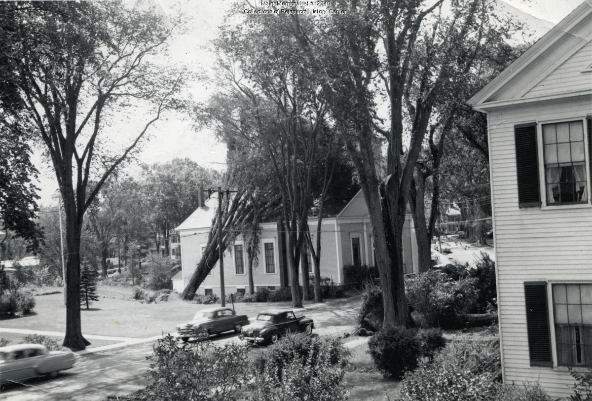 Topsham Town Hall, 1954 - Maine Memory Network