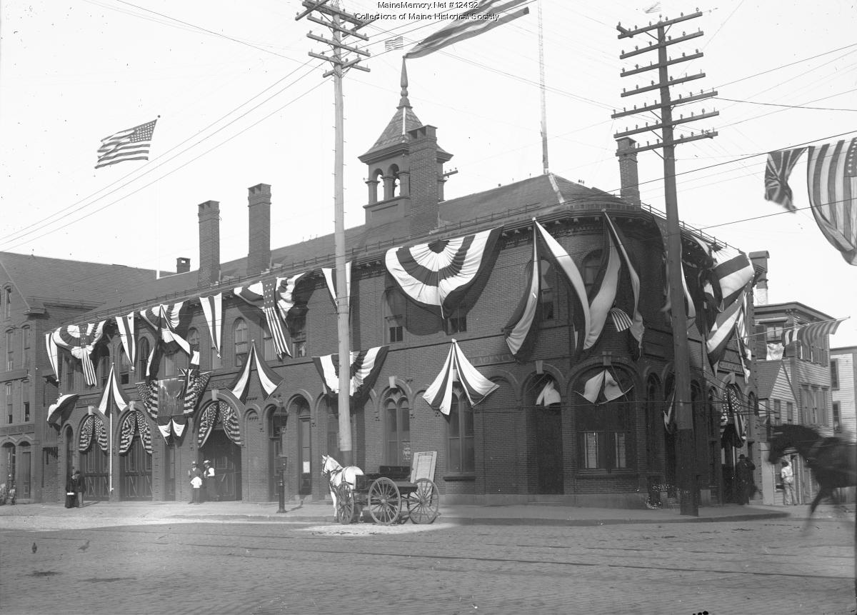Central Fire Station, Portland, 1898 - Maine Memory Network