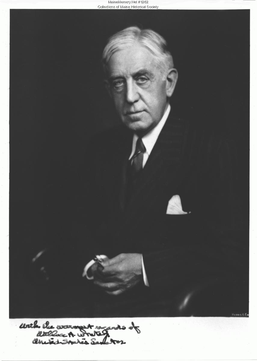 Wallace H. White Jr., Lewiston, ca. 1950 - Maine Memory Network