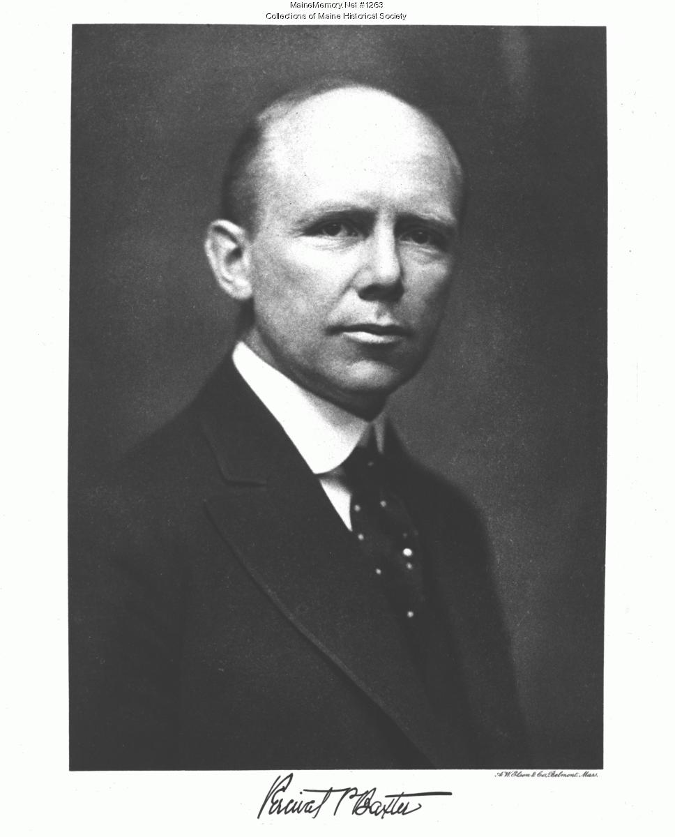 Percival P. Baxter, ca. 1921 - Maine Memory Network
