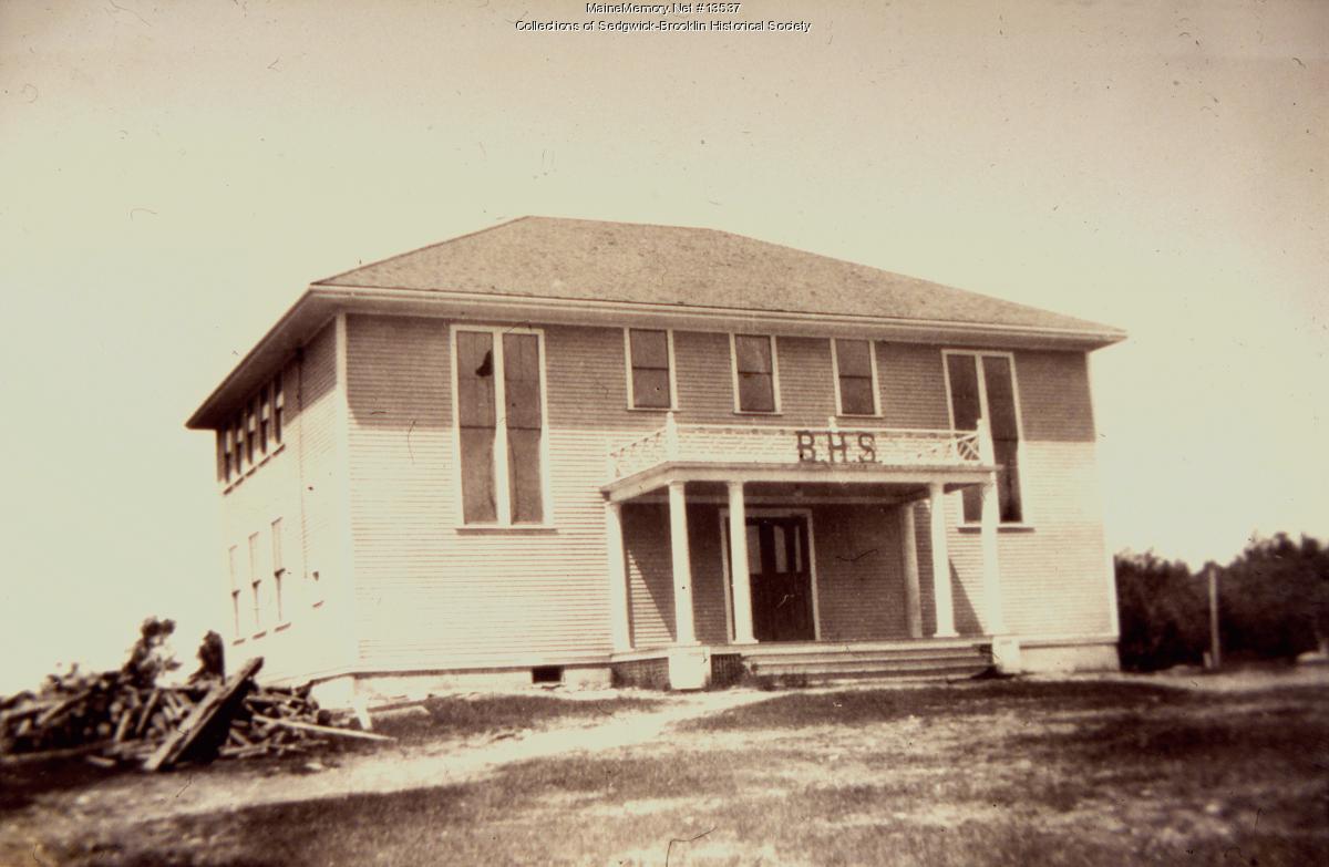 Brooklin High School, 1927 - Maine Memory Network