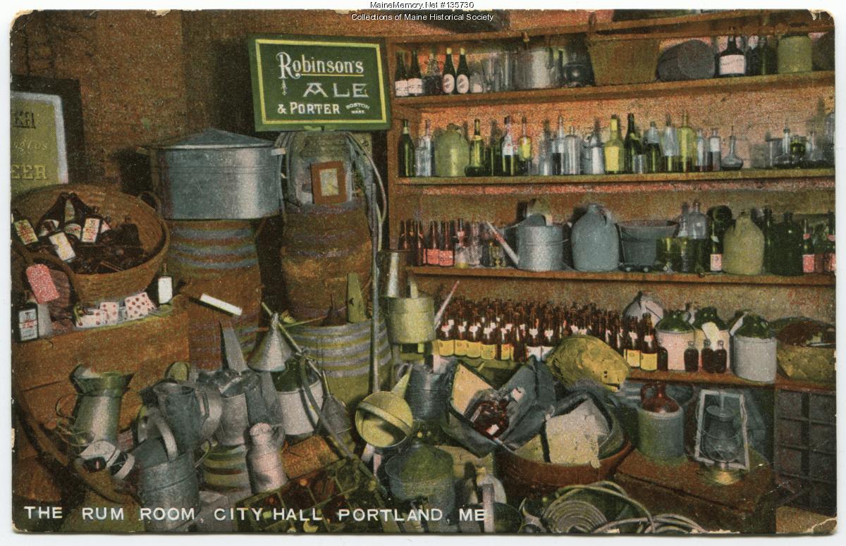 Portland City Hall Rum Room, ca. 1907 - Maine Memory Network
