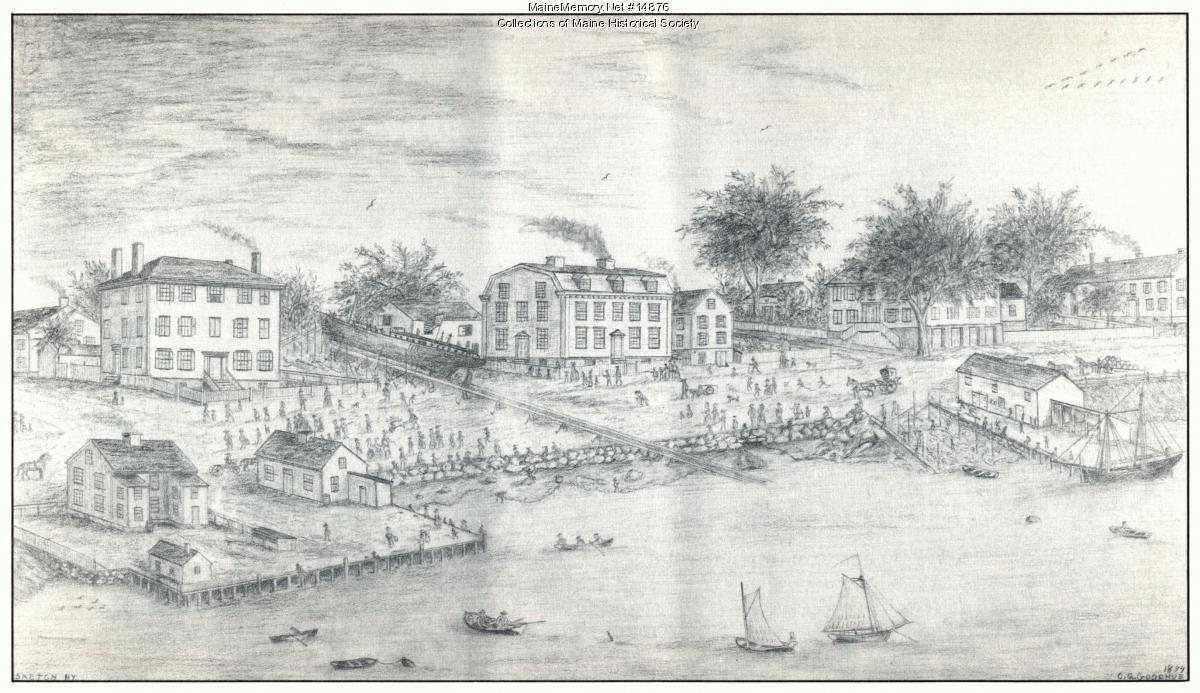 Launching of the Gen. Warren, Sept. 28, 1844 - Maine Memory Network