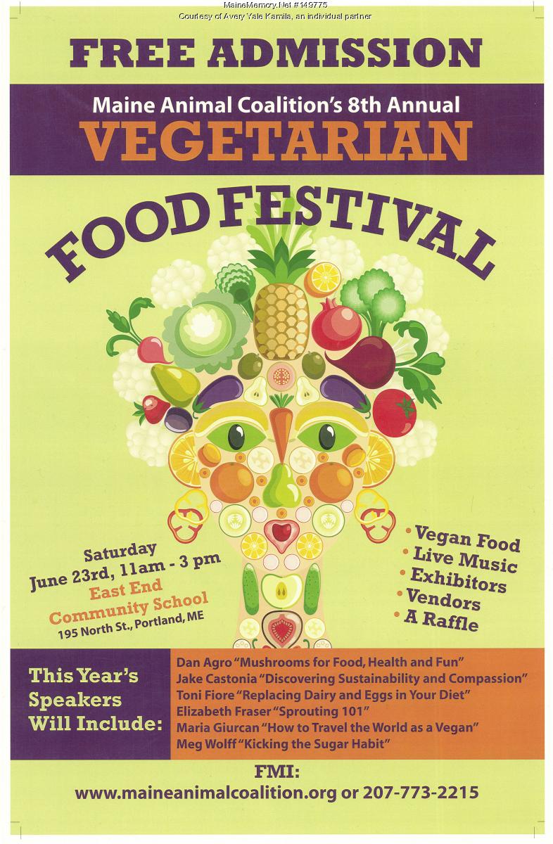VegFest poster, Portland, 2012 - Maine Memory Network