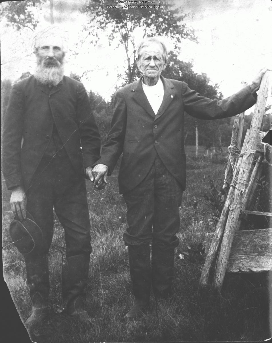 Capt. Elijah Green and Rev. Elijah Kellogg, ca. 1900 - Maine Memory Network
