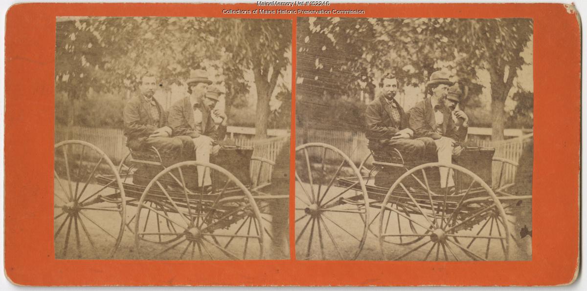 Louis Wagner returning to prision after escape, 1873 - Maine Memory Network