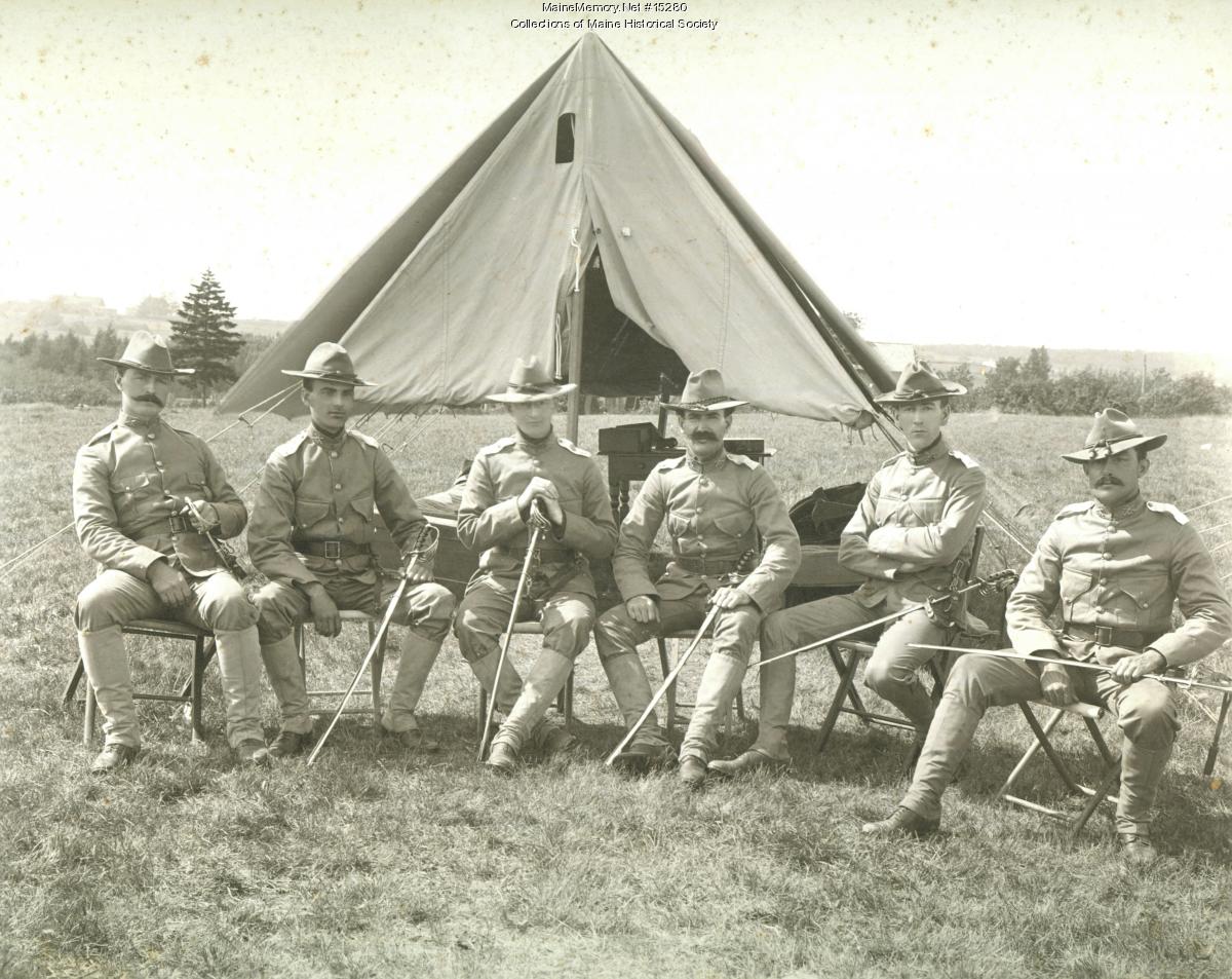 War maneuvers commanders, 1903 - Maine Memory Network