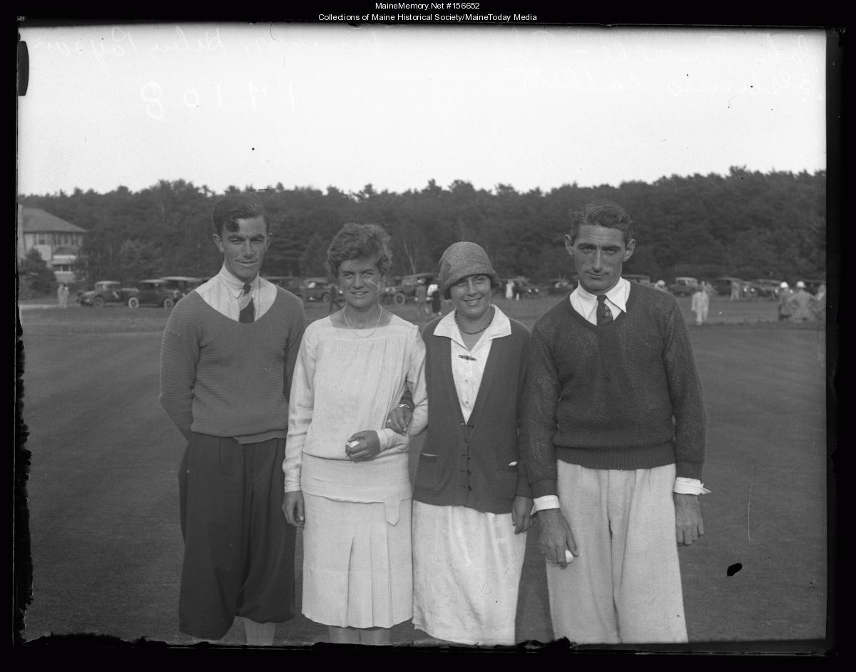 Golfers John Farrell, Helen Payson, Glenna Collett, and Thomas “Tommy ...