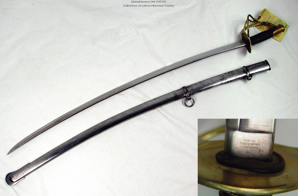 Cavalry sword of Ephraim H. Taylor, ca. 1860 - Maine Memory Network