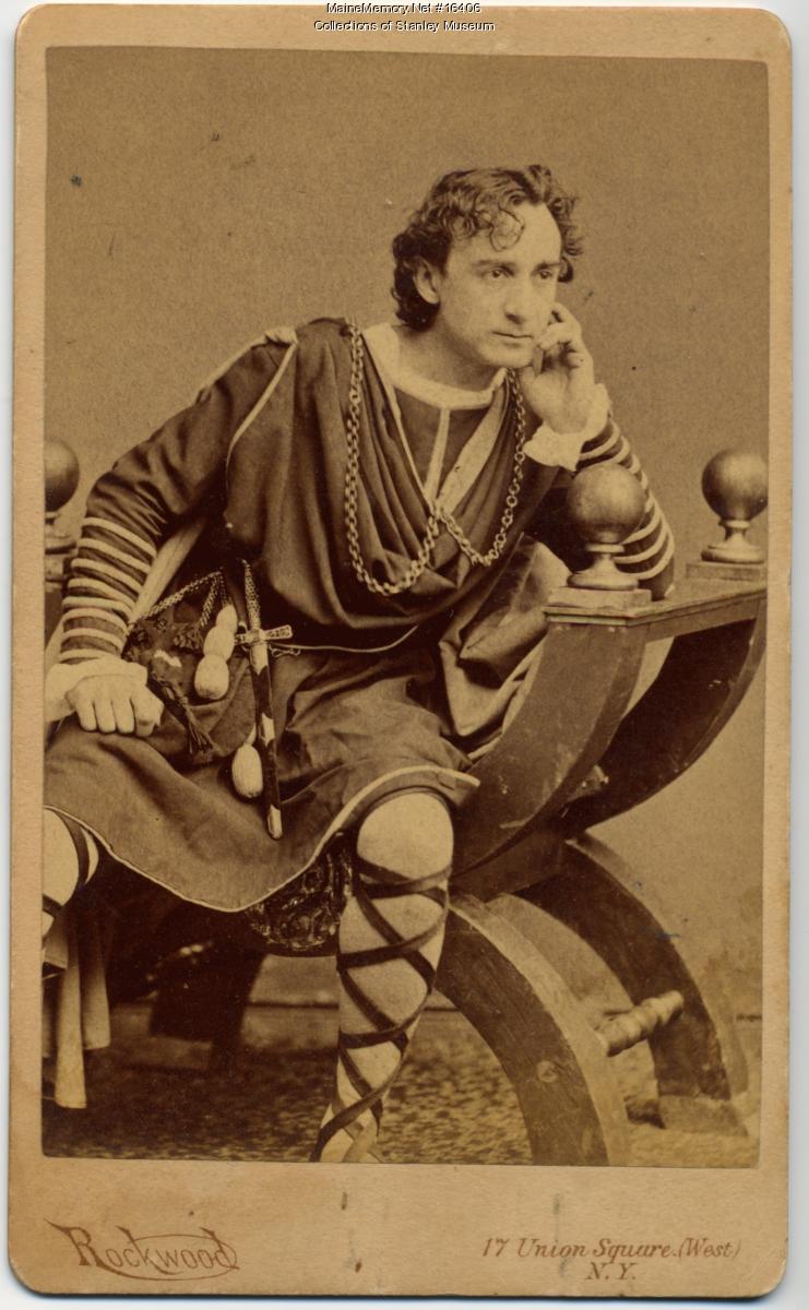Edwin T. Booth as Hamlet, ca. 1870 - Maine Memory Network