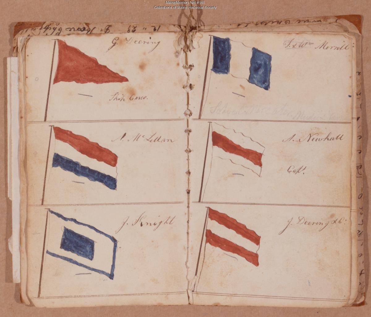 Signal flags, Portland Observatory, ca. 1810 - Maine Memory Network
